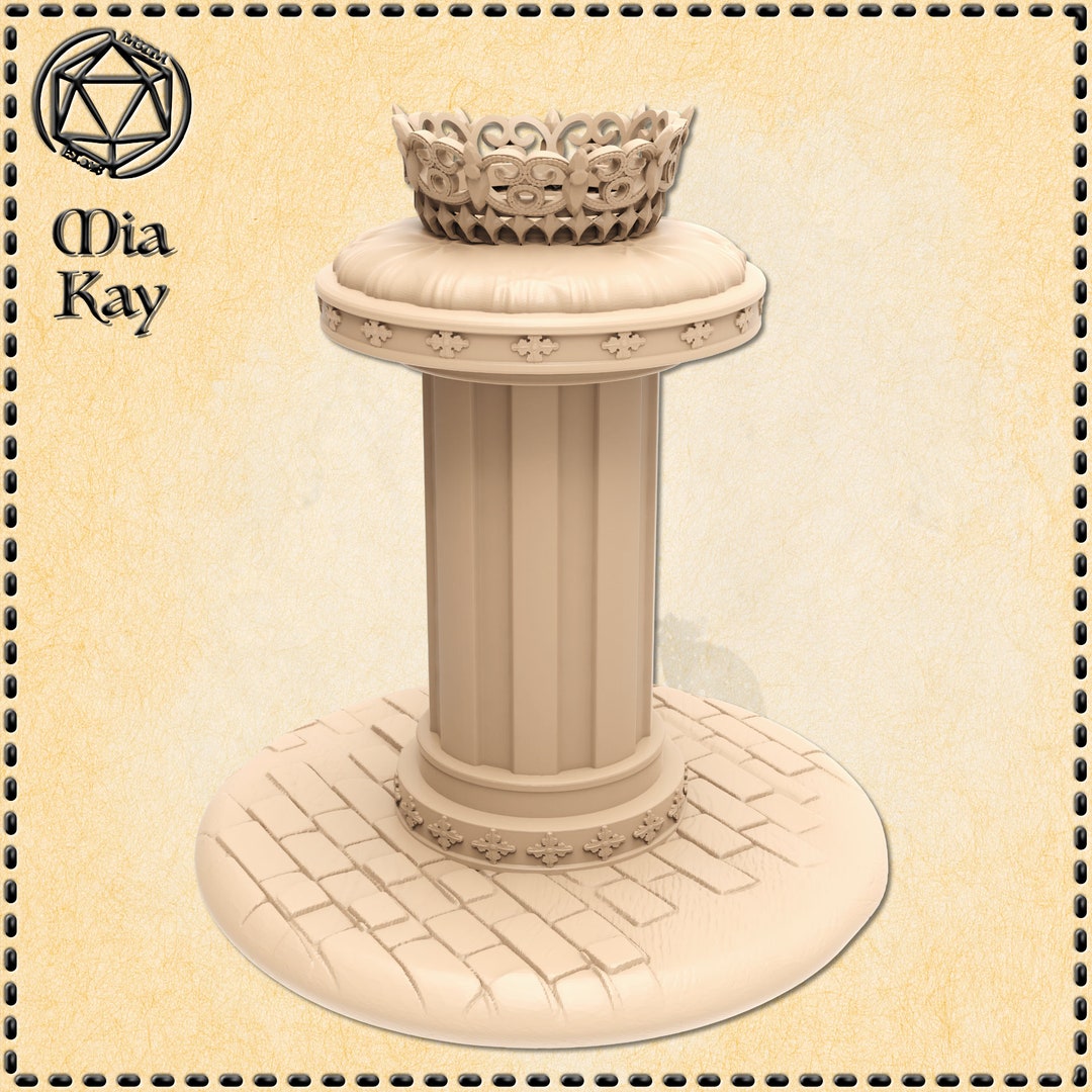 28mm Queens Crown on Pedestal | D&D 5e | Dungeons and Dragons ...