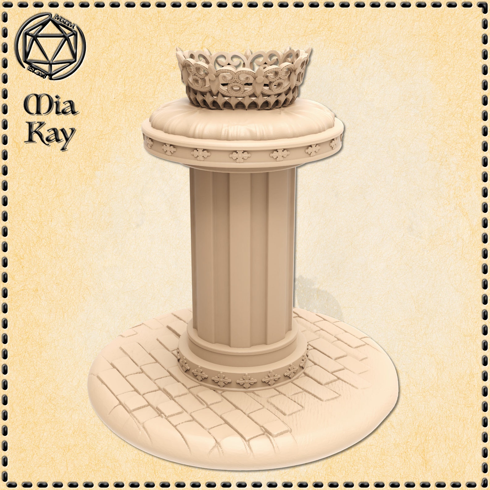 28mm Queens Crown on Pedestal | D&D 5e | Dungeons and Dragons ...