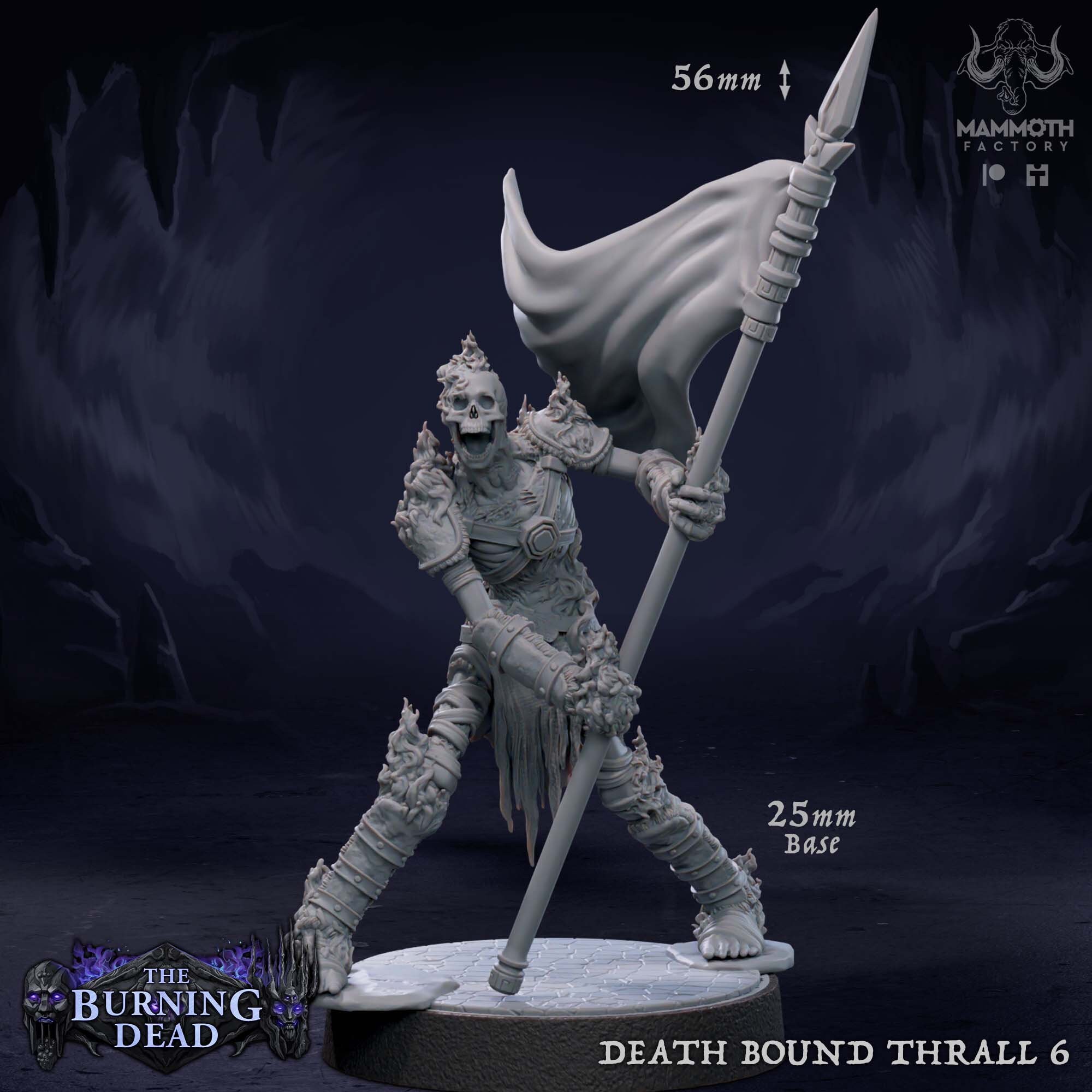 Death Bound Thrall on Fire | Mammoth Factory | the Burning Dead | RESIN ...