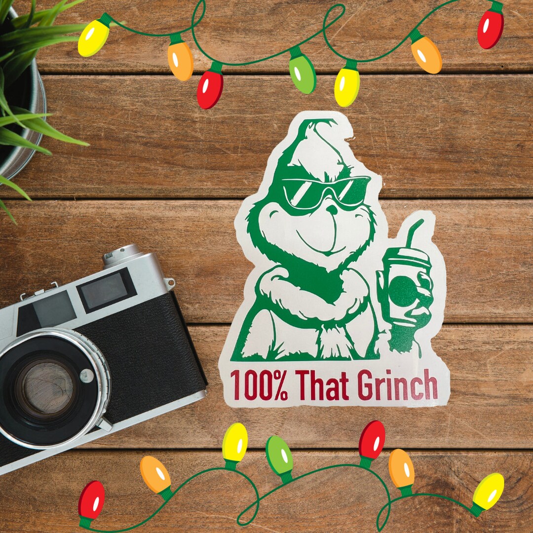 LIMITED RUN Basic Grinch Sticker - Etsy