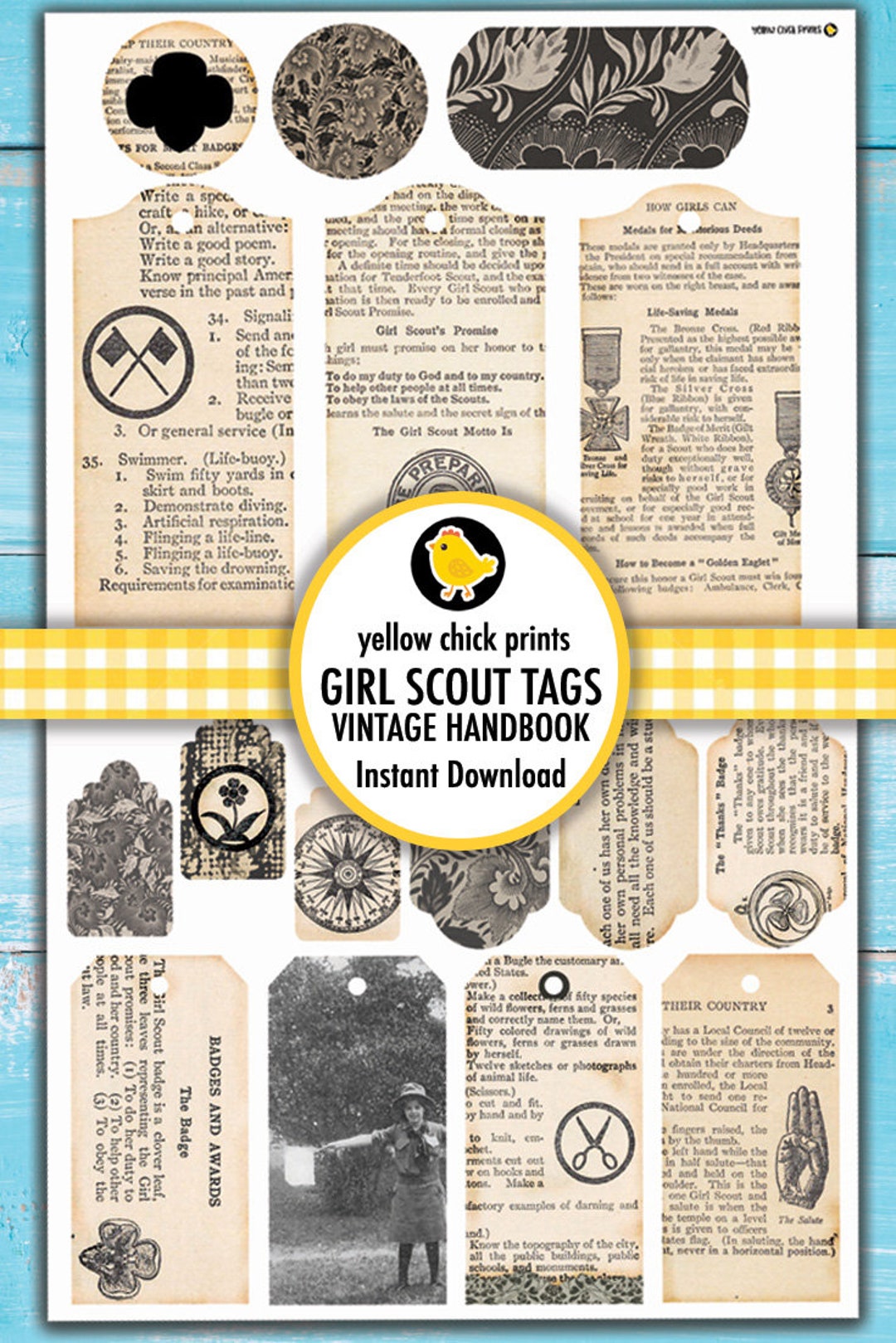 Girl Scout Ephemera, Handbook, Vintage Girl Scout Paper, Vintage Girl ...