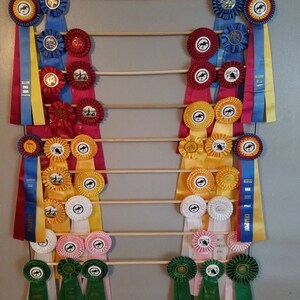 Dog show award ribbon holder display AKC CKC dog puppy | Etsy