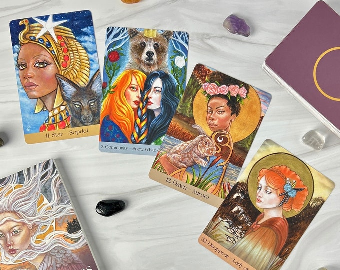 Maidens of the Wheel Oracle Deck | This Oracle Divination Set Has 45 ...
