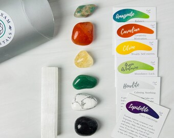 Crystals for Study and Exams,student Crystal Set, Reiki. Chakra ...