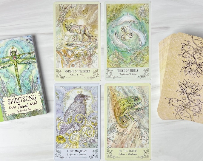 Spiritsong Tarot Deck | This Tarot Card Deck Has 78 Cards and Guidebook ...