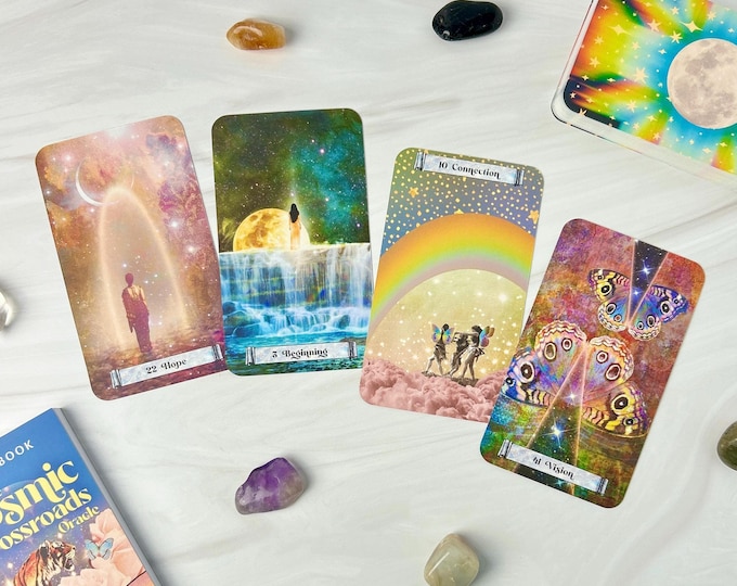 The Cosmic Crossroads Oracle Deck for Times of Transition | This Oracle Cards Deck Has 44 Oracle ...