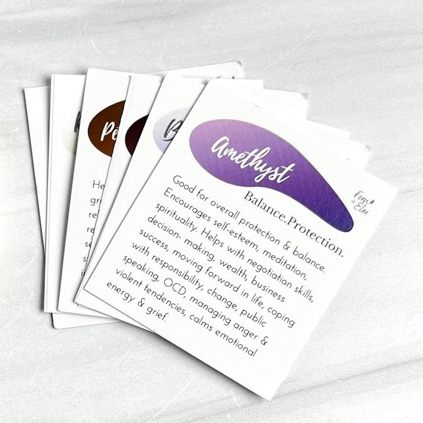 Printable Crystal Cards - Etsy