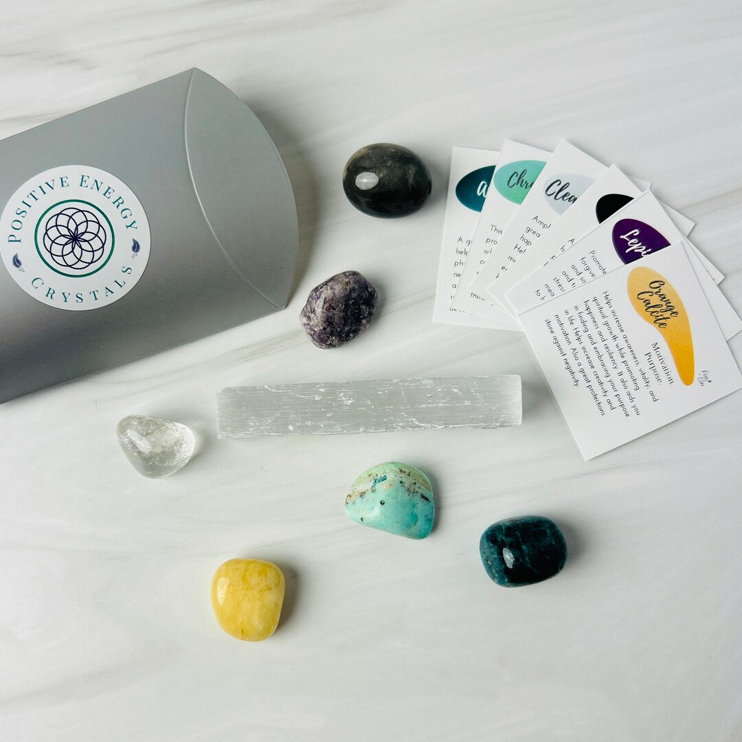 Positive Energy Crystal Set | This Healing Crystal Set is Full of ...