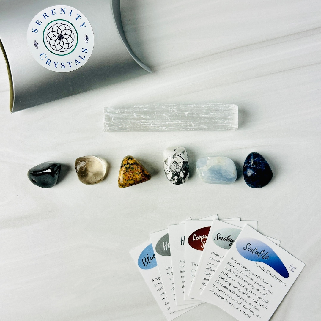 Serenity & Calm Crystal Kit | This Tumbled Crystals Set is Full of ...