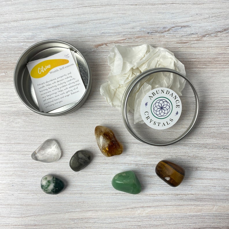 Abundance Crystals Set Beginner Crystal Kit and Crystal Gift - Etsy