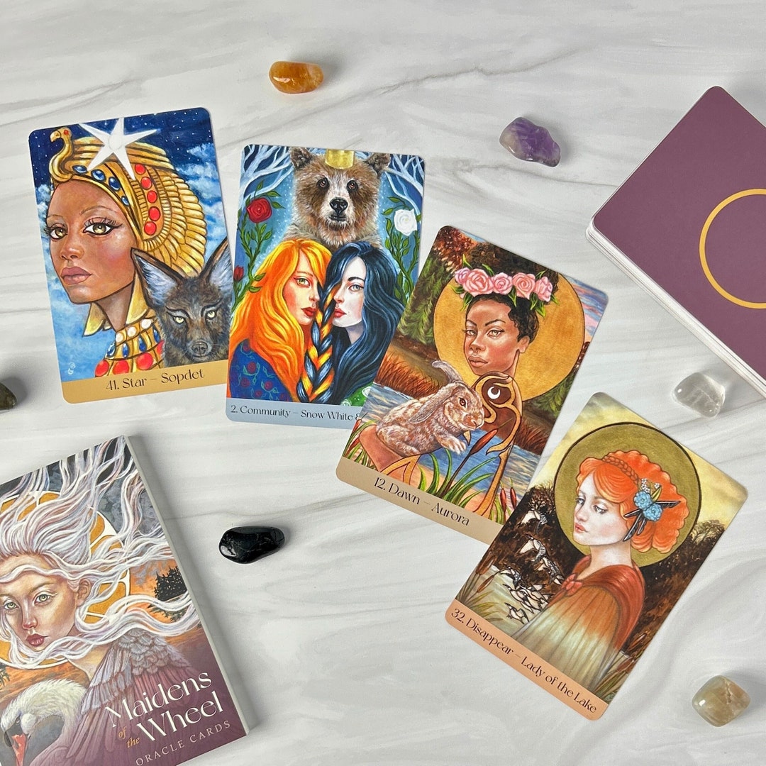 Maidens of the Wheel Oracle Deck | This Oracle Divination Set Has 45 ...