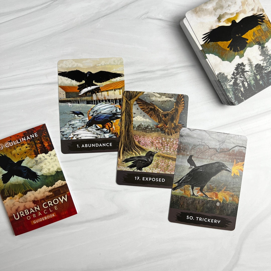 Urban Crow Oracle Deck | This Oracle Cards Deck Has 54 Oracle Cards and ...