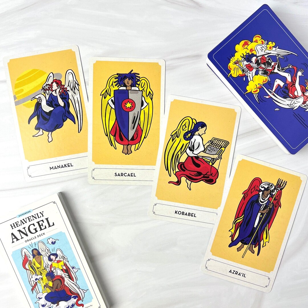 Heavenly Angel Oracle Deck | This Oracle Divination Set Has 50 Oracle ...