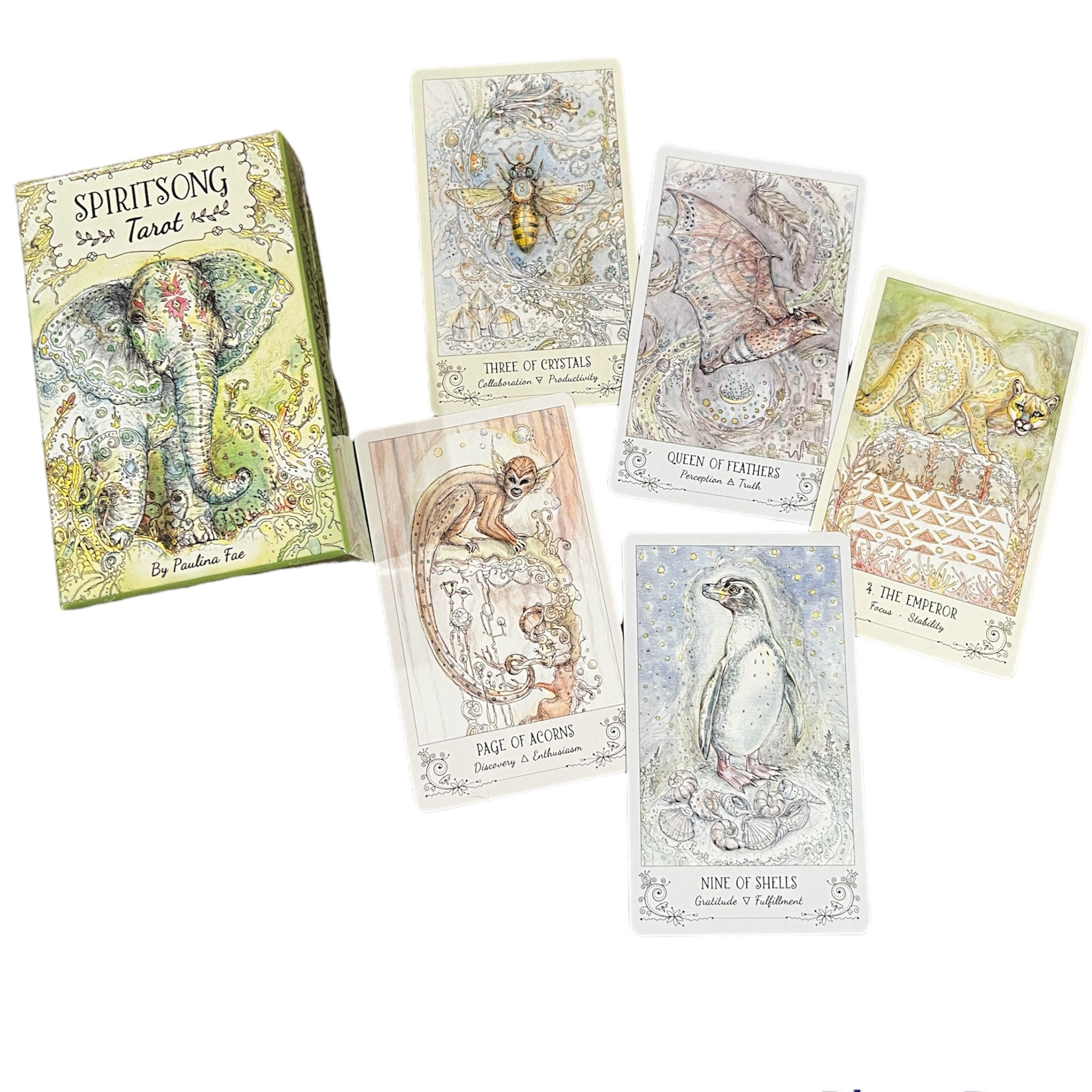 Spiritsong Tarot Deck This Tarot Card Deck Has 78 Cards and - Etsy