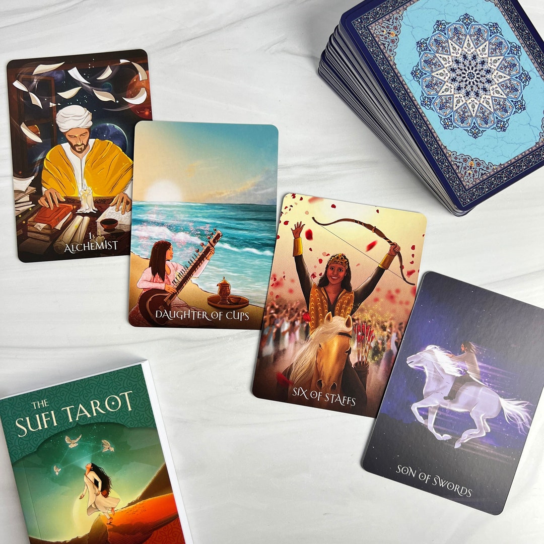 The Sufi Tarot Deck | This Tarot Cards Deck Has 78 Tarot Cards and Guidebook - Etsy