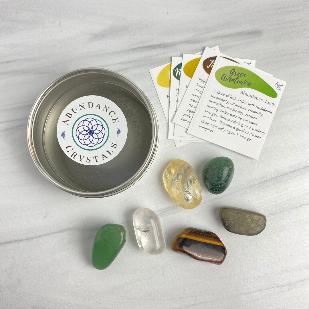 Abundance Crystals Set Beginner Crystal Kit and Crystal Gift - Etsy