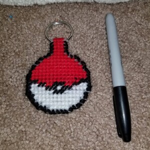 Pokeball Keychain - Etsy