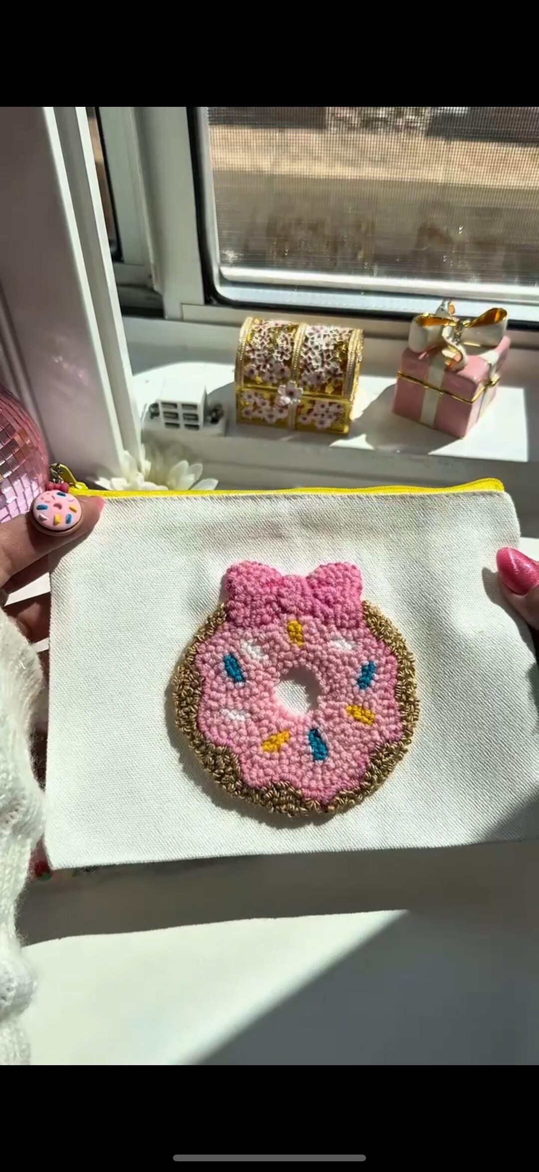 DIY Punch Needle Donut Pouch Kit - Etsy