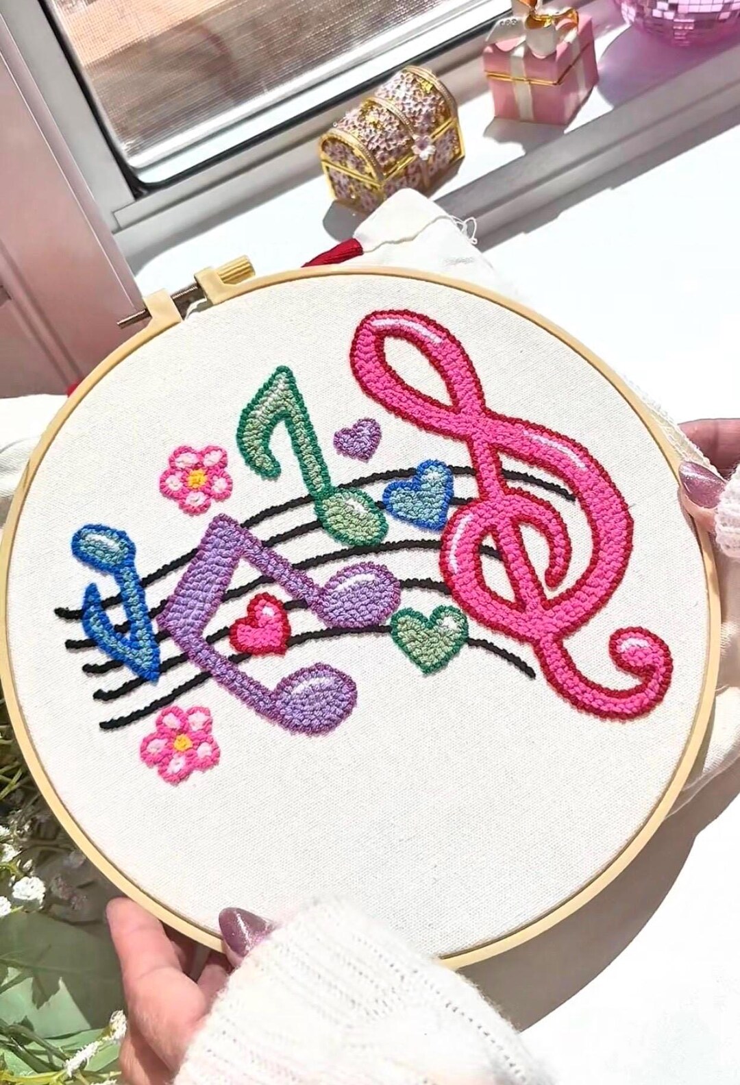 Music Notes Pattern - Punch Needle Digital Download - Etsy Australia