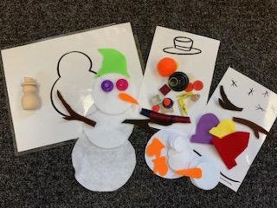 Snowmen Craft Kit | Etsy