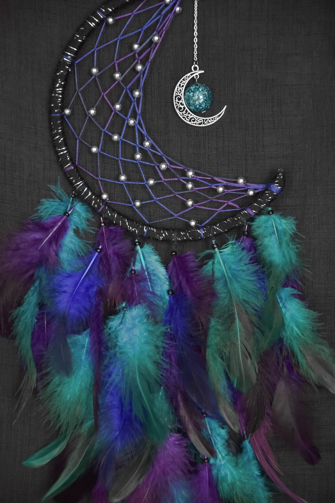 Half Moon Dream Catcher Galaxy Dream Catchers Moon Dreamcatcher Galaxy ...