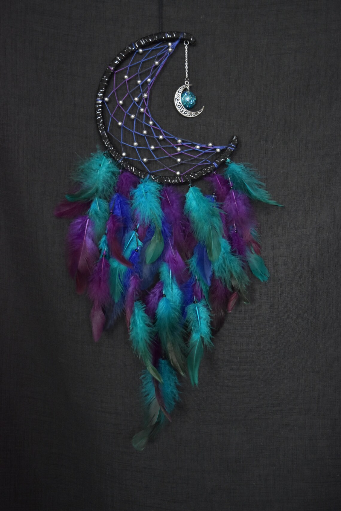 Half Moon Dream Catcher Galaxy Dream Catchers Moon Dreamcatcher Galaxy ...