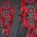 Dream Catchers Red Dream Catcher Large Dreamcatcher Boho Wall Hanging ...
