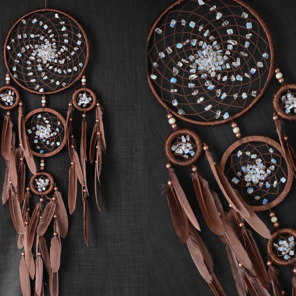 Crystal Dreamcatcher - Etsy