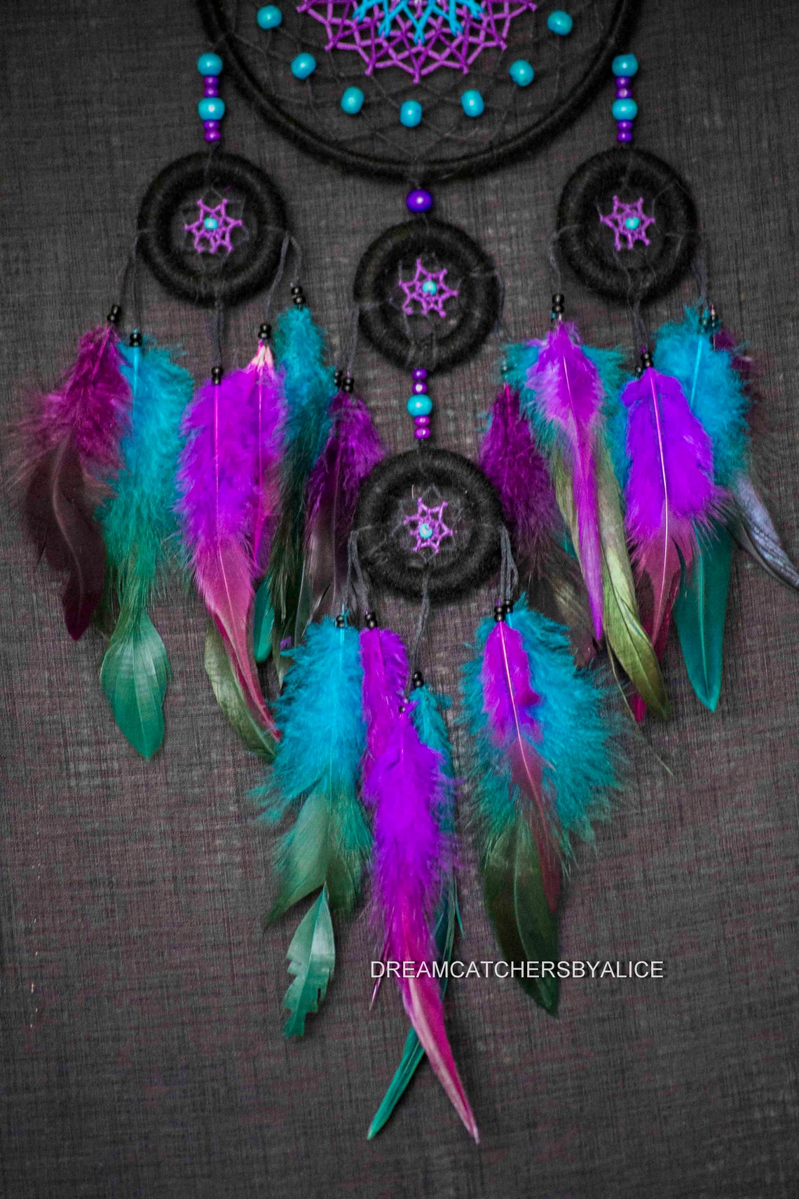 Galaxy Dream Catcher Nursery Dreamcatcher Azul y Violet Dream | Etsy