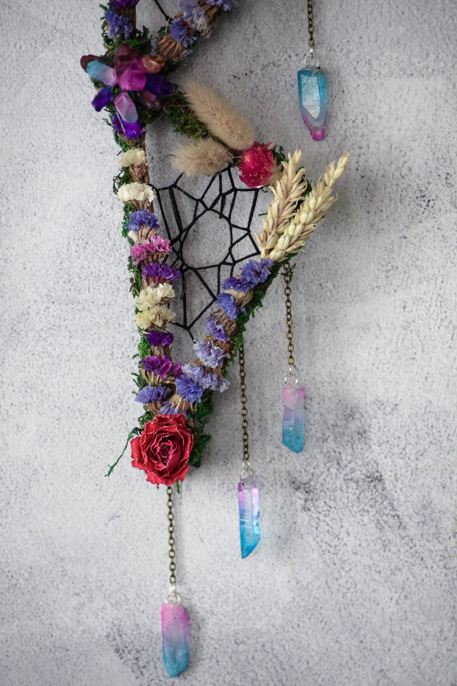 Berkana Rune Crystal Decor Bjarkan North Pagan Wreath Floral | Etsy