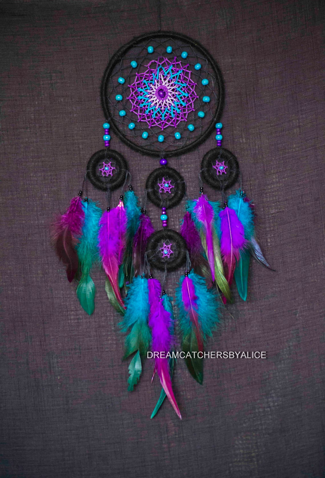 Galaxy Dream Catcher Nursery Dreamcatcher Blue and Violet Dream ...