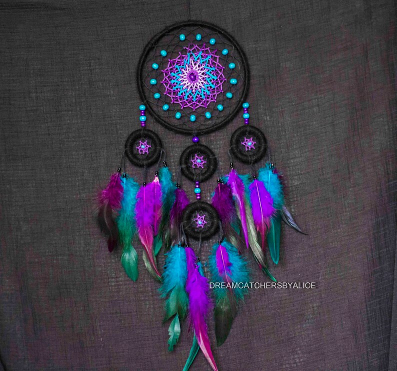 Galaxy Dream Catcher Nursery Dreamcatcher Blue and Violet Dream ...