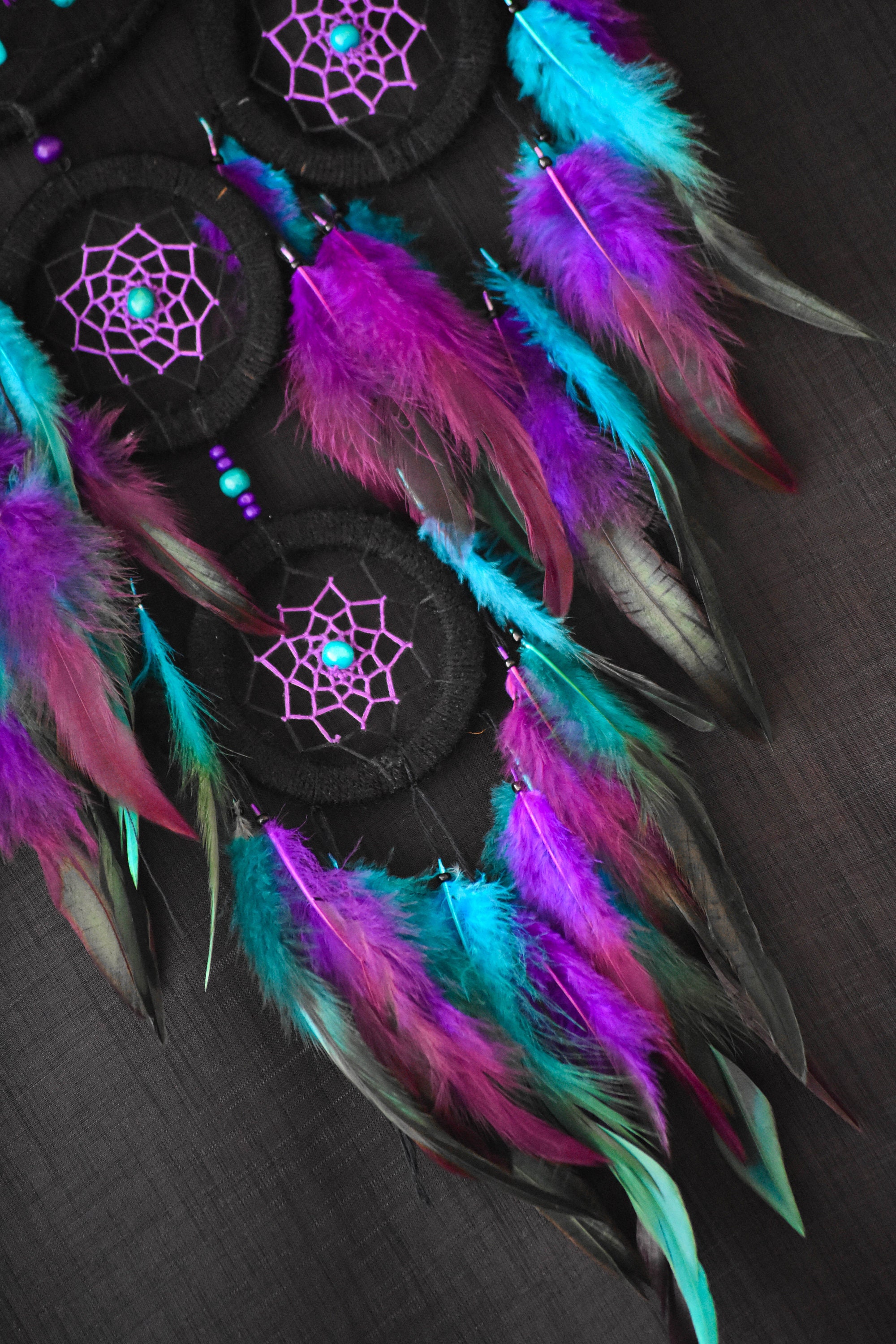 Galaxy Dream Catcher Large Dreamcatcher Nursery Dreamcatcher Blue and ...