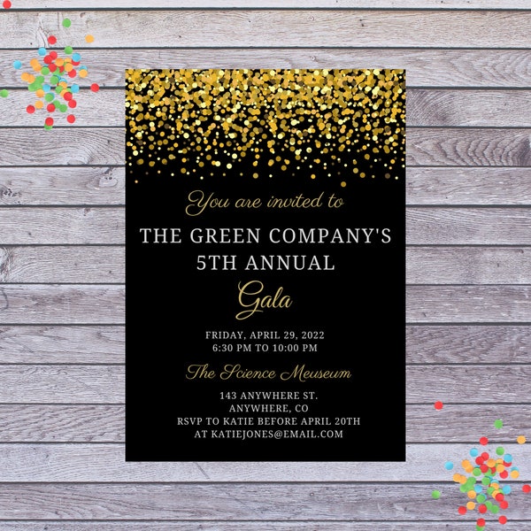 Gala Invitation - Etsy