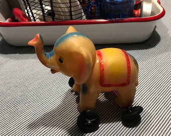 Elephant Rubber Toy - Etsy