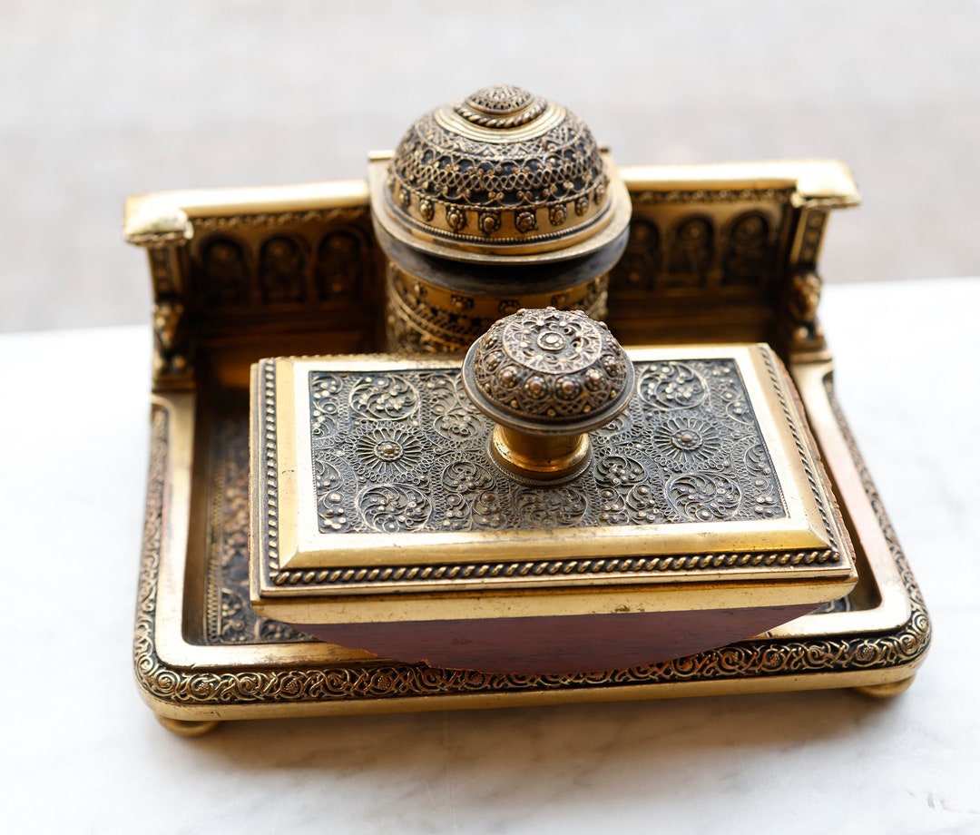 Real Antique French Empire Napoleon III Byzantine Empire Ormolu ...