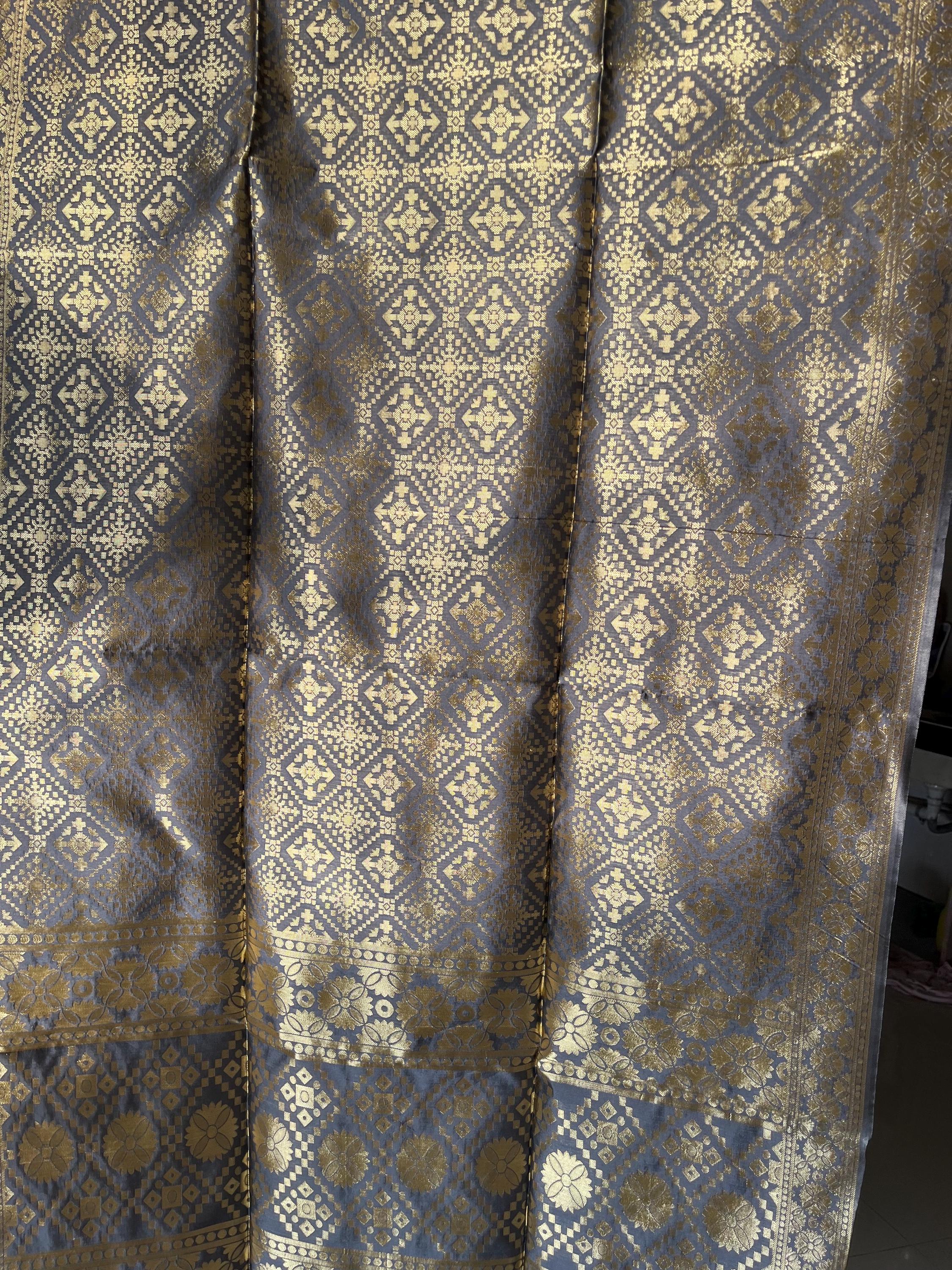 Golden Work on Black Dupatta, Chunri - Etsy