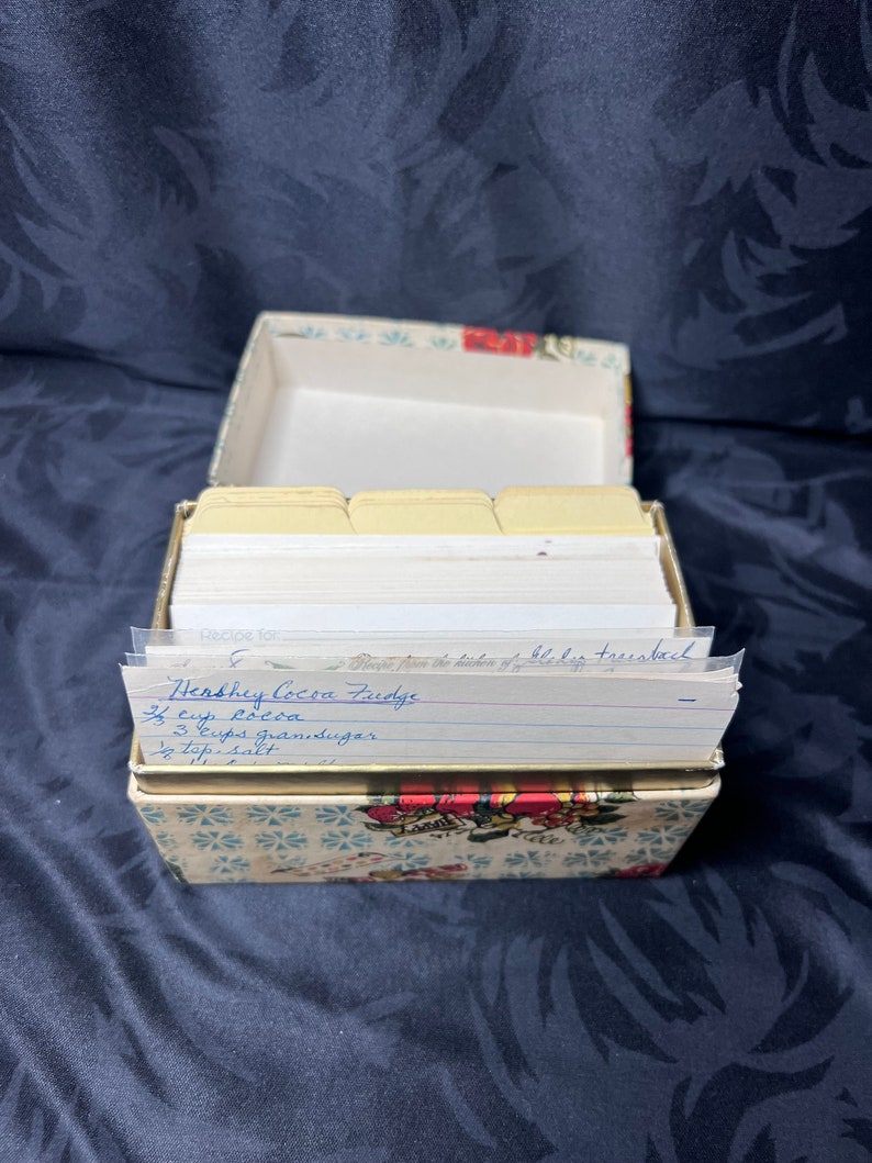 Old Fashioned Penny Candy Paper Recipe Box - Etsy