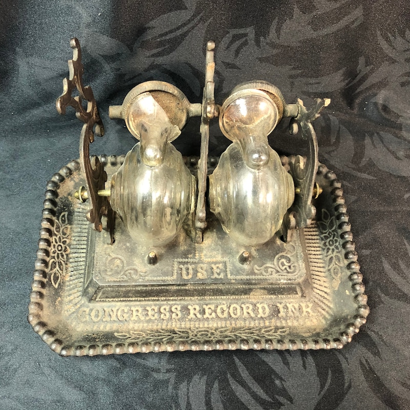 Double Inkwell - Etsy