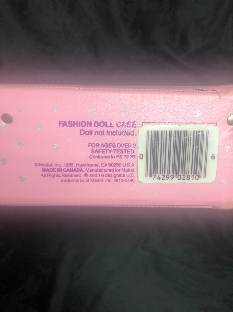 Pink Vinyl Barbie Doll Case - Etsy