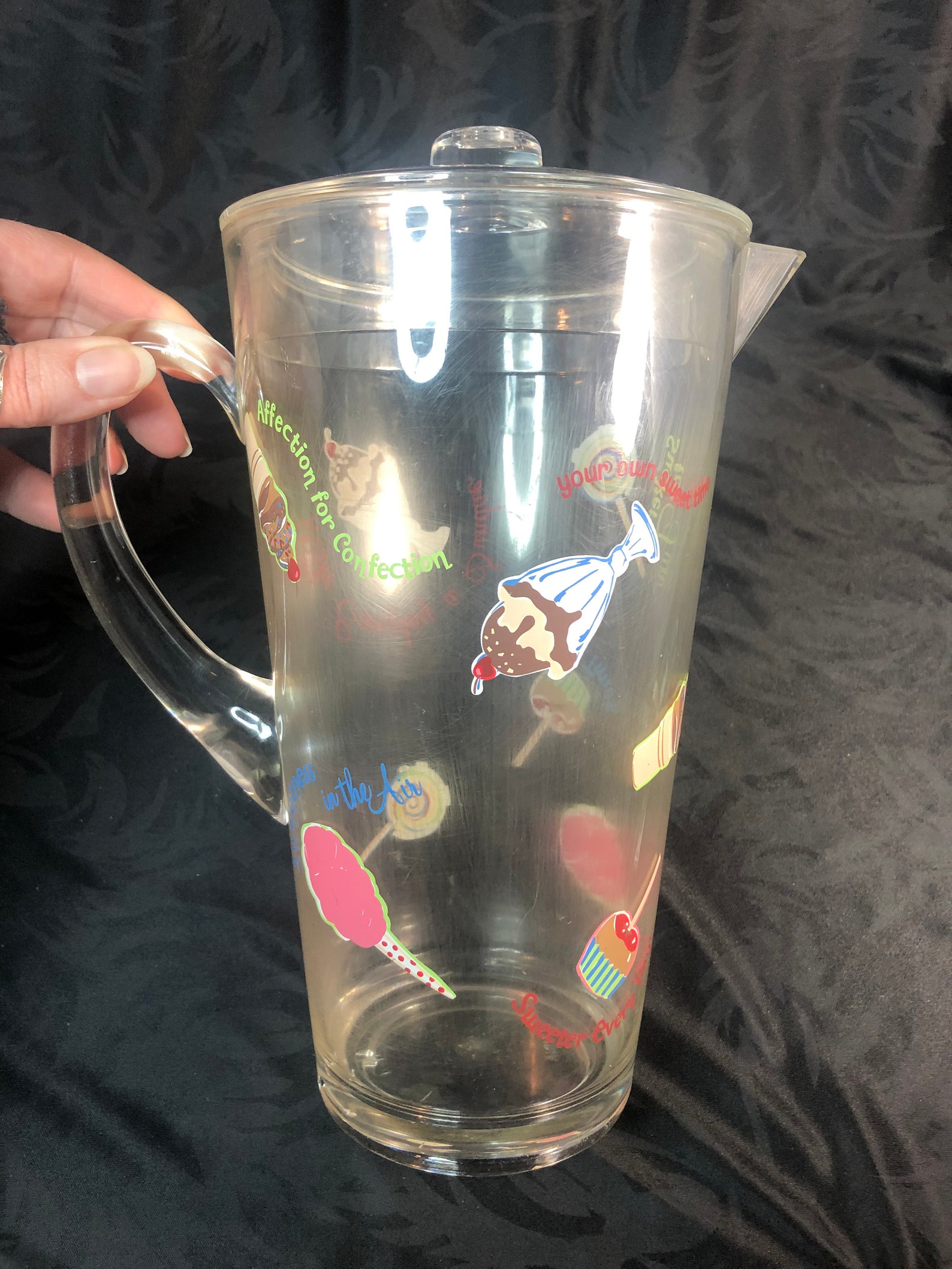 Acrylic Sweet Treats Pitcher and 4 Cups | Etsy