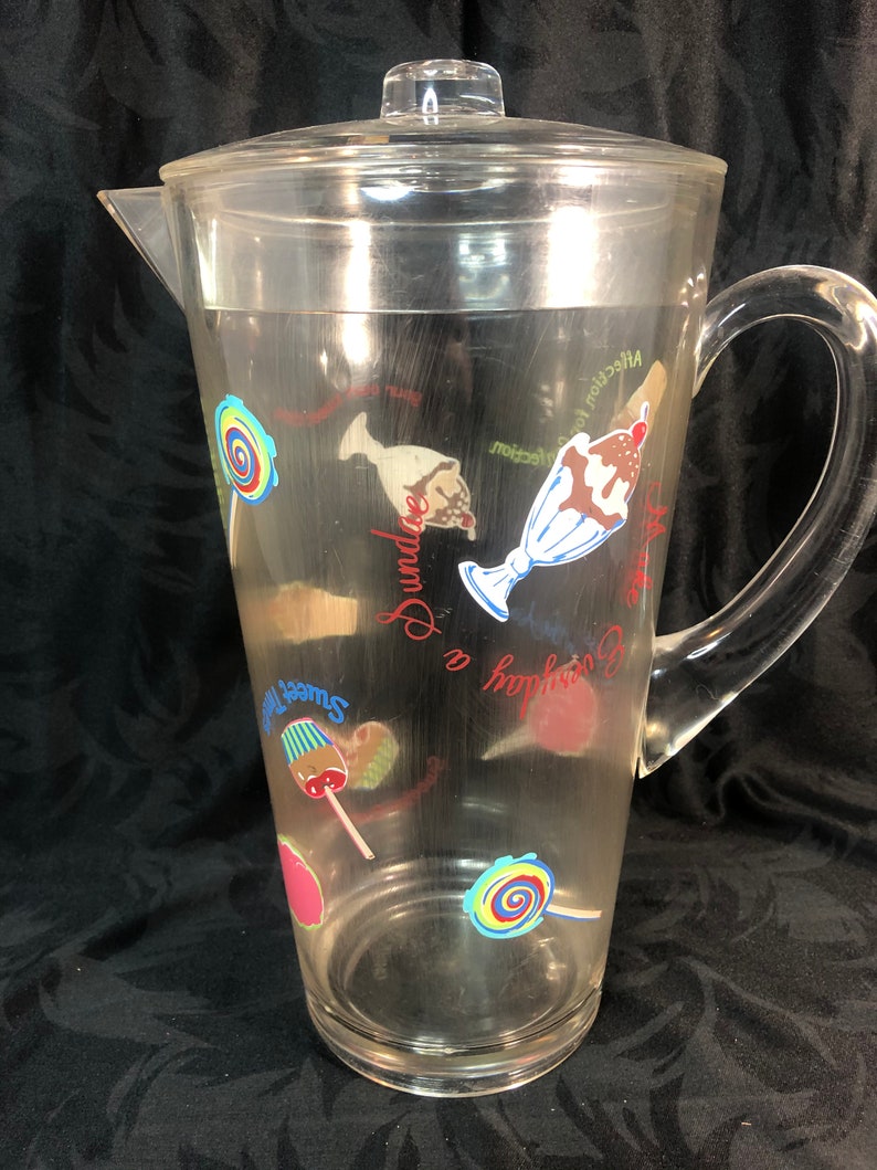 Acrylic Sweet Treats Pitcher and 4 Cups - Etsy
