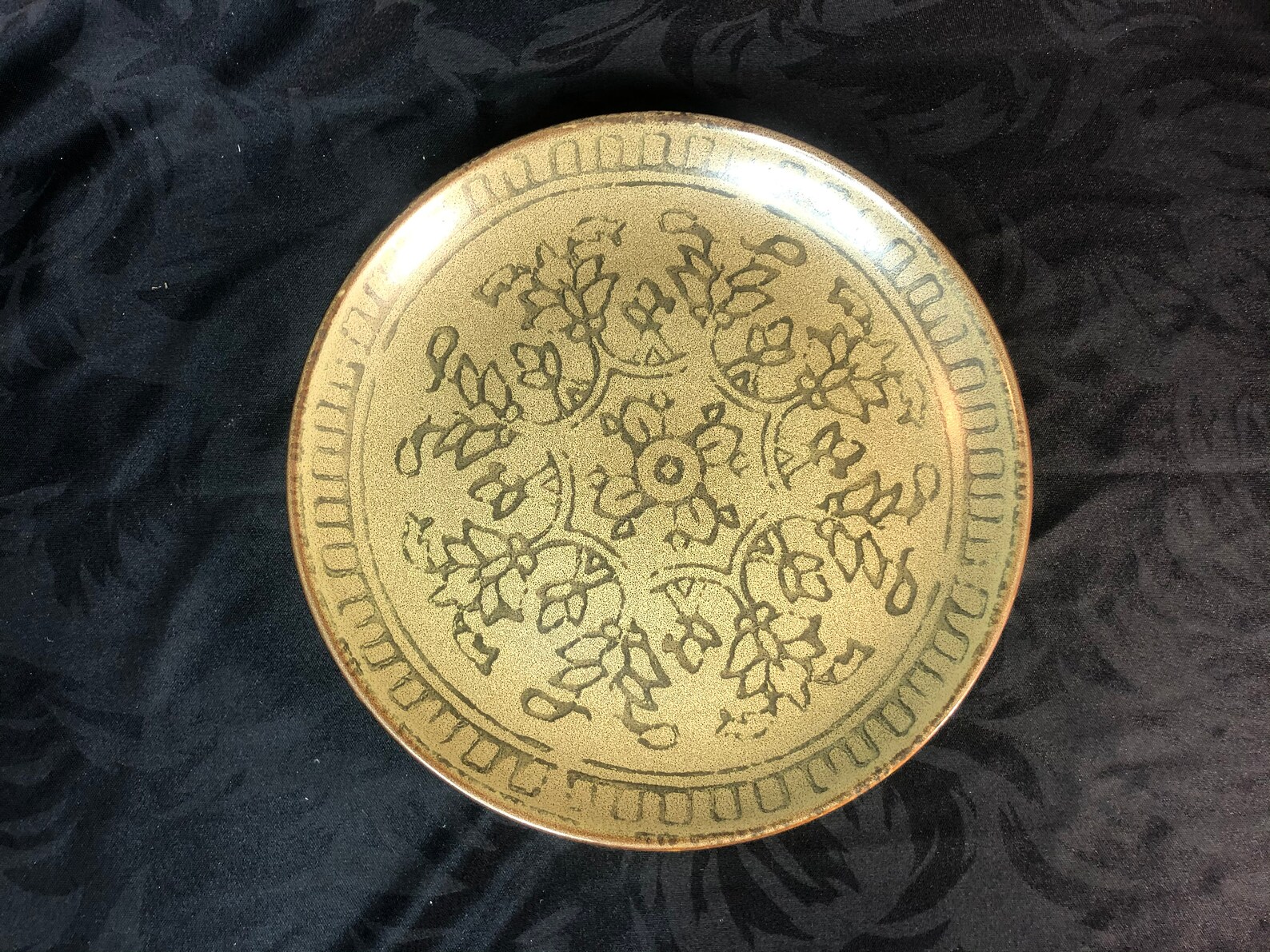 Pier 1 Batik Stoneware Salad Plate - Etsy
