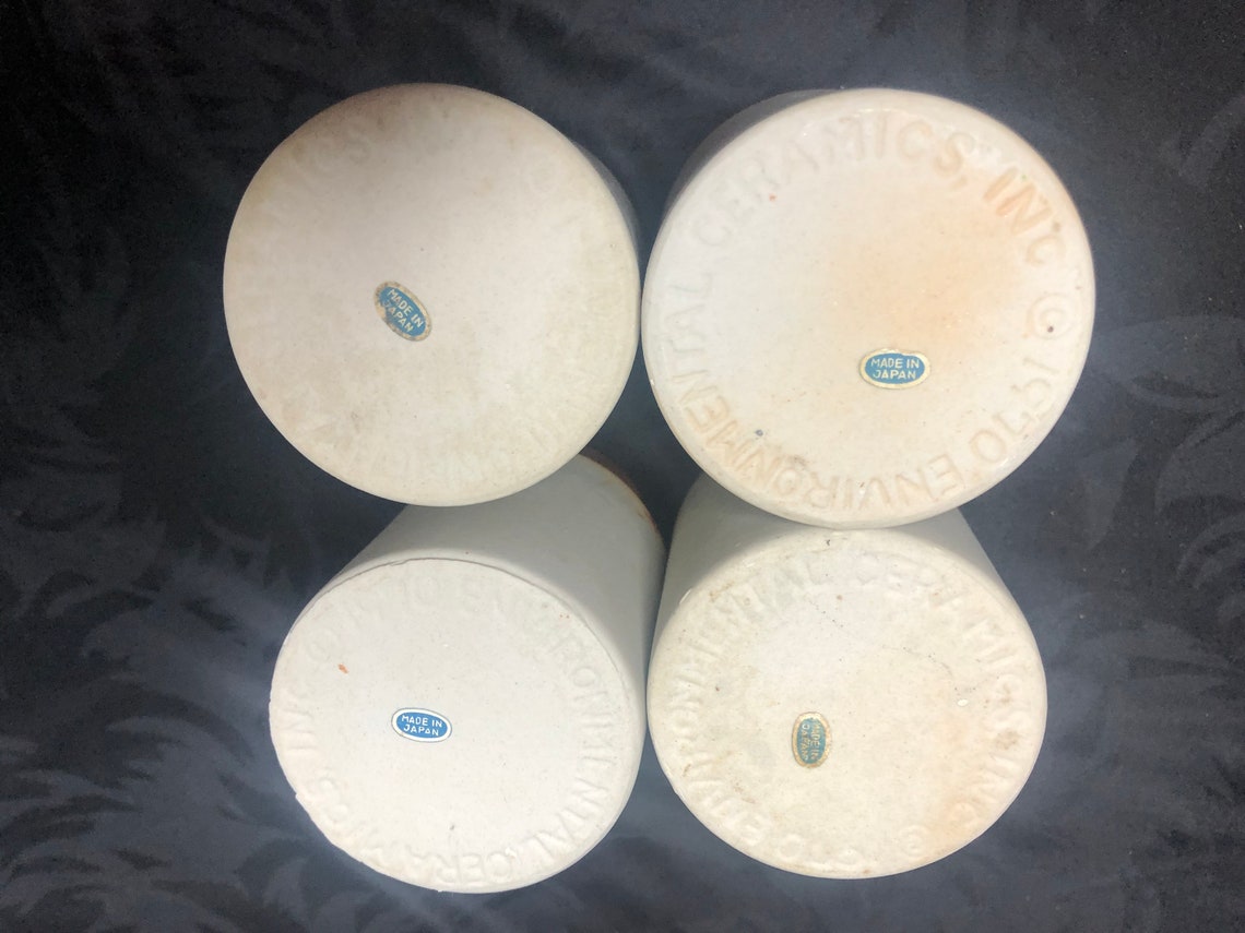 Environmental Ceramics Spice Jars Set of 4 | Etsy