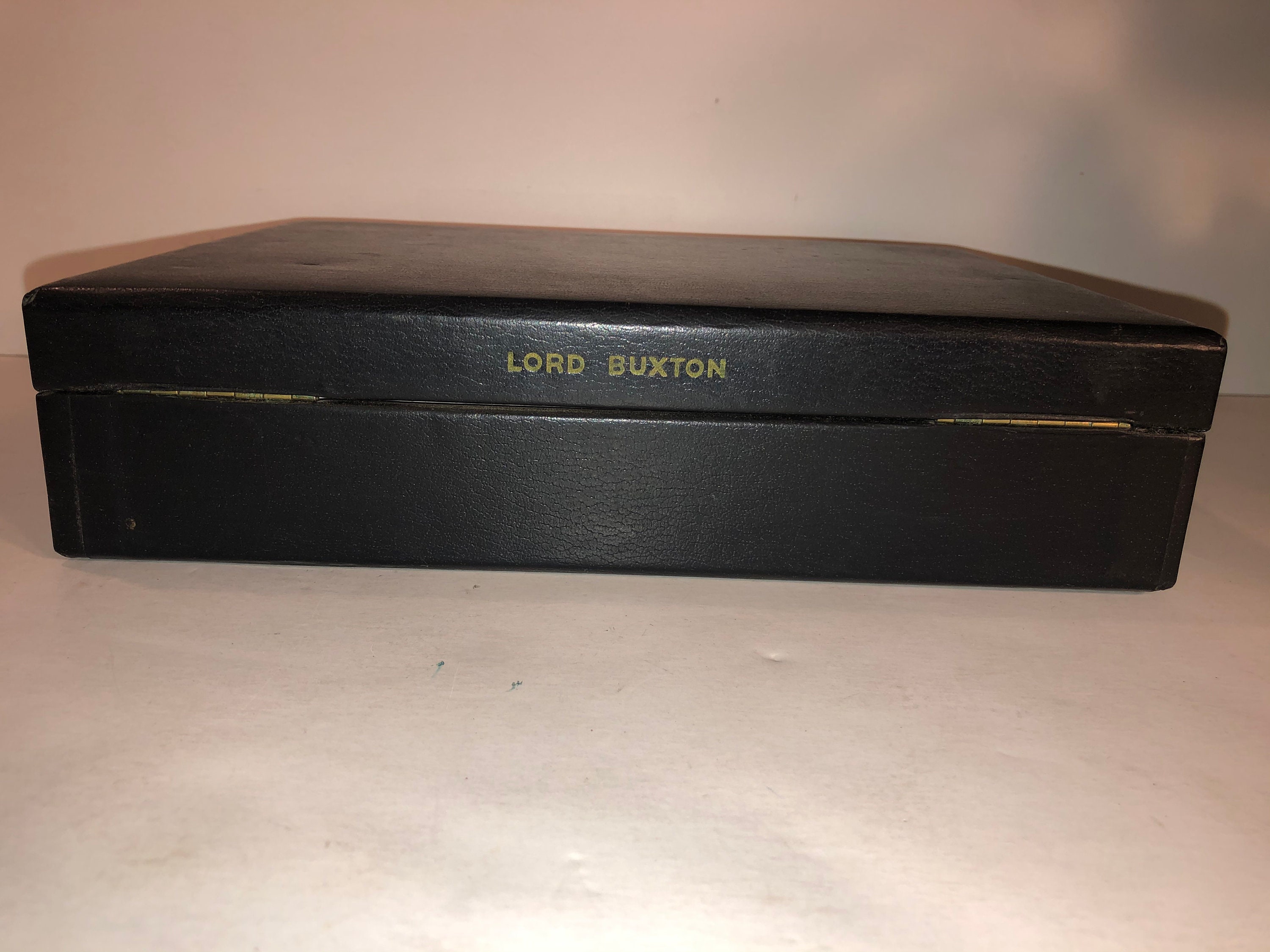 Black Vinyl Lord Buxton Jewelry Box - Etsy