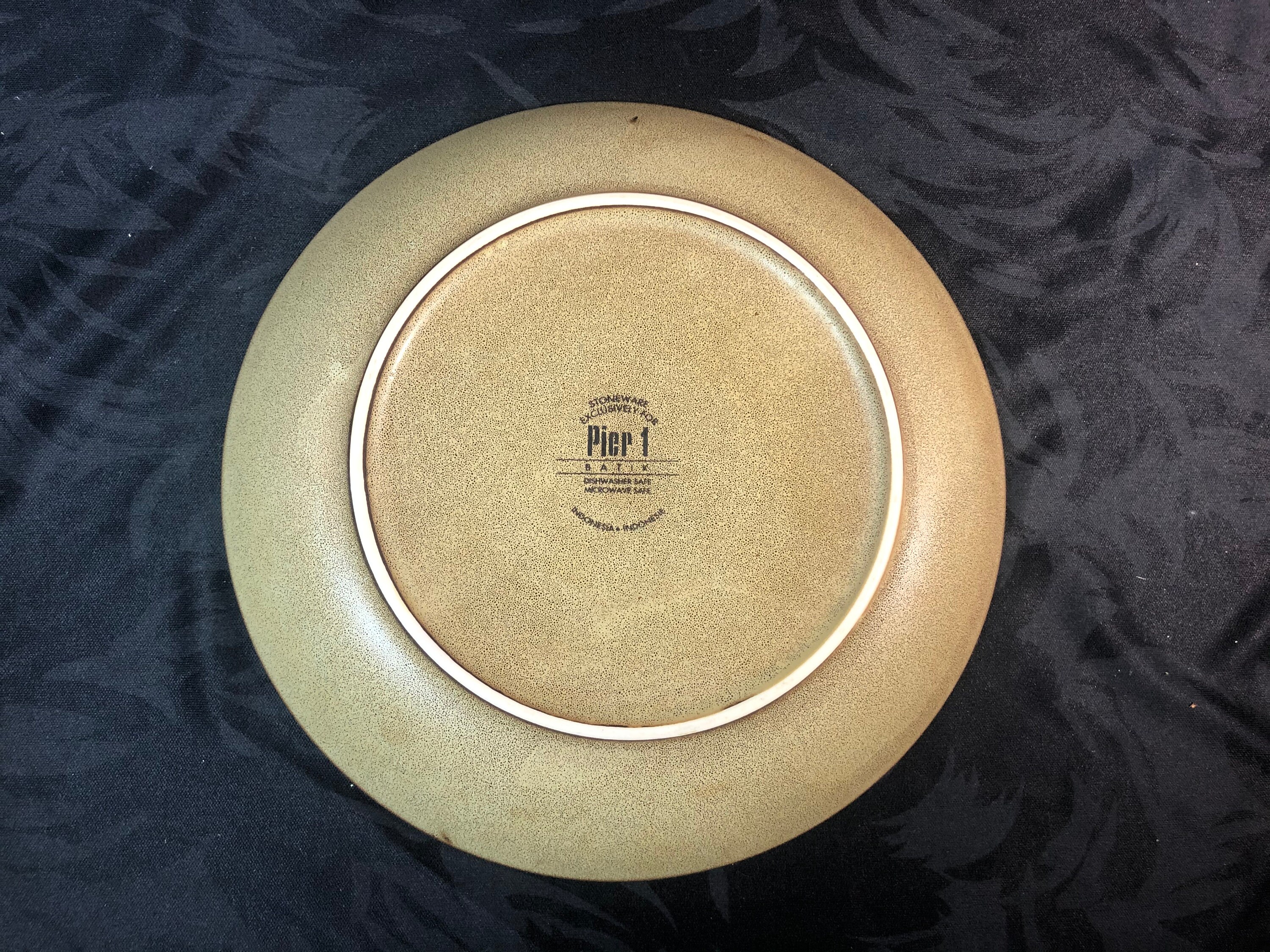 Pier 1 Batik Stoneware Salad Plate - Etsy