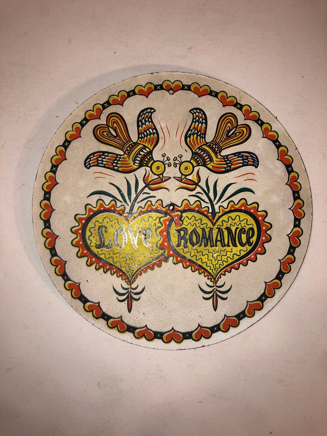 Pennsylvania Dutch Hex Sign, Folk Art, Distelfink, Love and Romance - Etsy