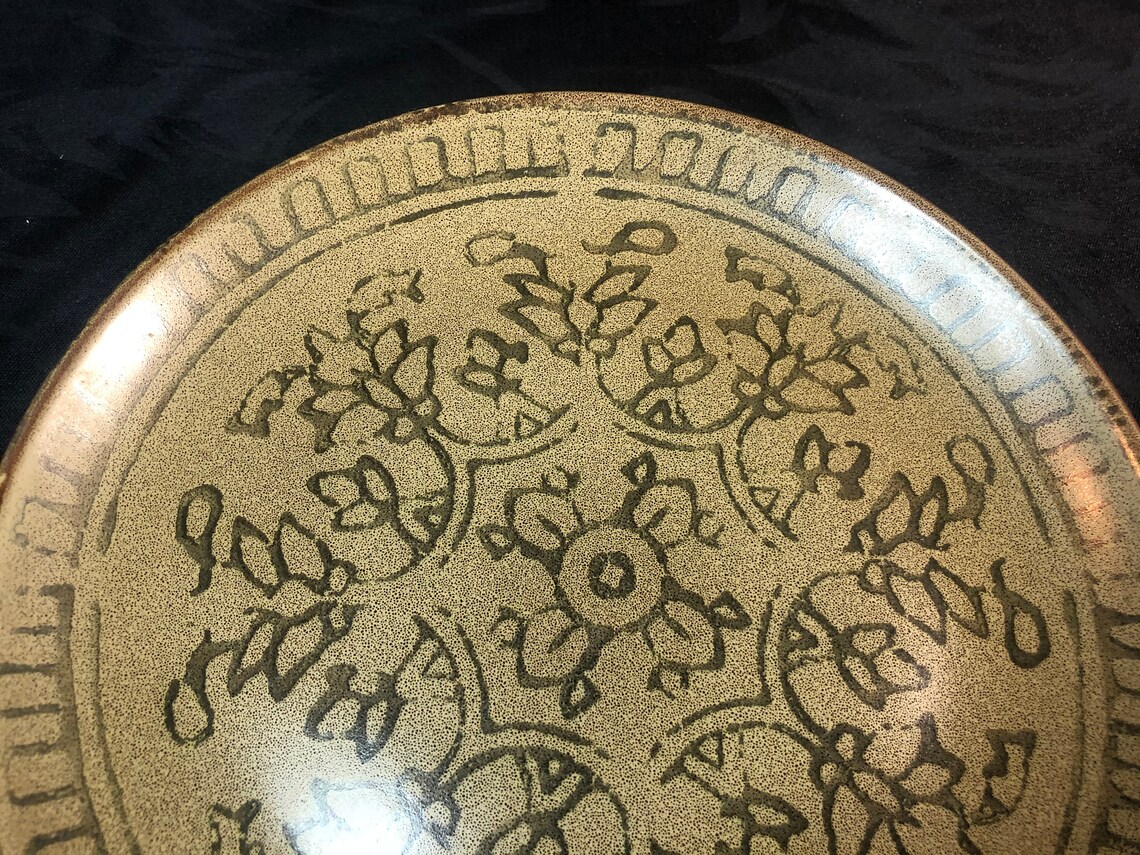 Pier 1 Batik Stoneware Salad Plate | Etsy