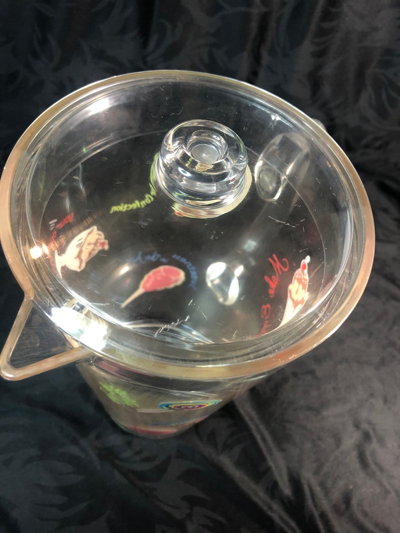 Acrylic Sweet Treats Pitcher and 4 Cups - Etsy