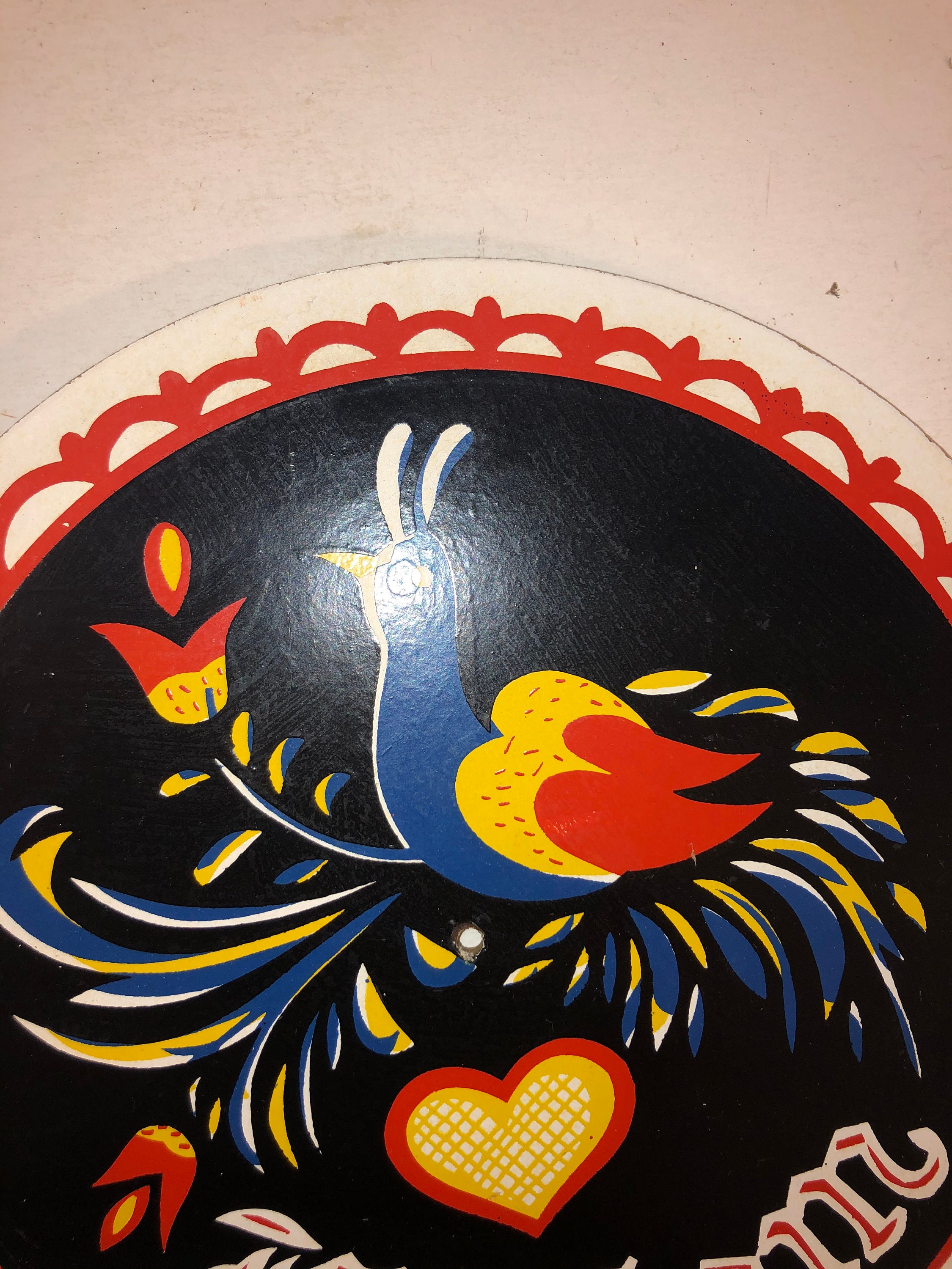 Pennsylvania Dutch Hex Sign Distlefink Wilkum Good Luck and - Etsy